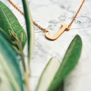 Jewelry | Letter J Initial Gold Chain Dainty Necklace | Poshmark